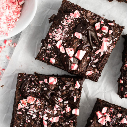 Dark Chocolate Peppermint Brownies