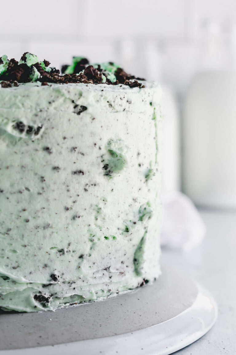 The Best Mint Chocolate Grasshopper Cake - Buckets of Yum