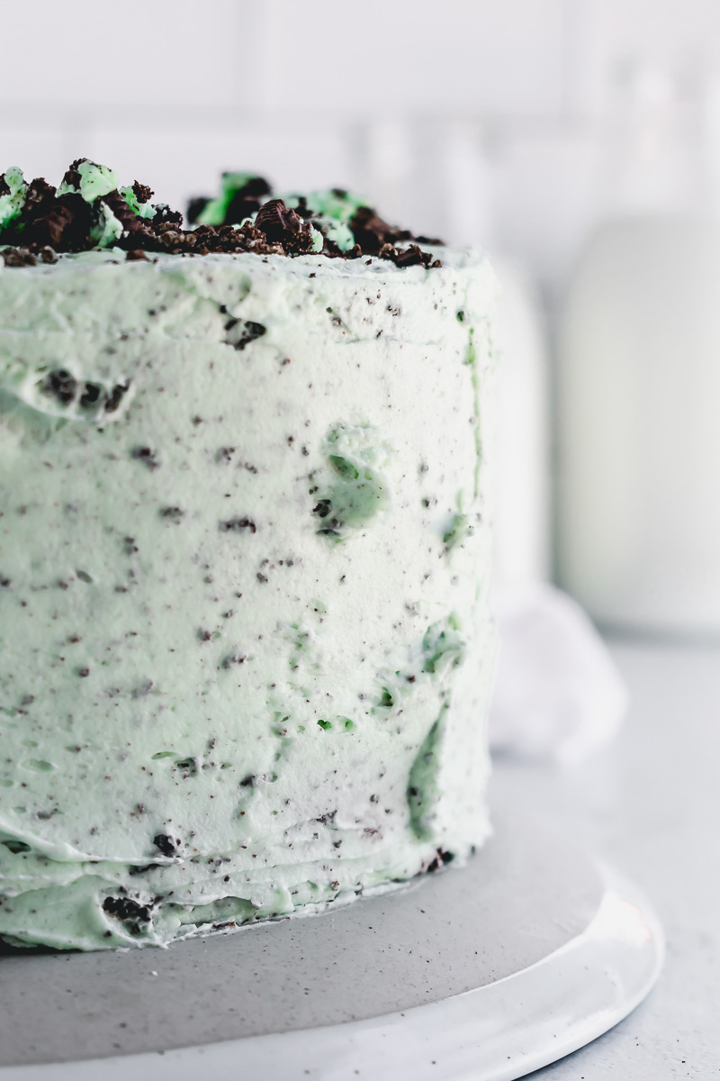 The Best Mint Chocolate Grasshopper Cake - Buckets of Yum